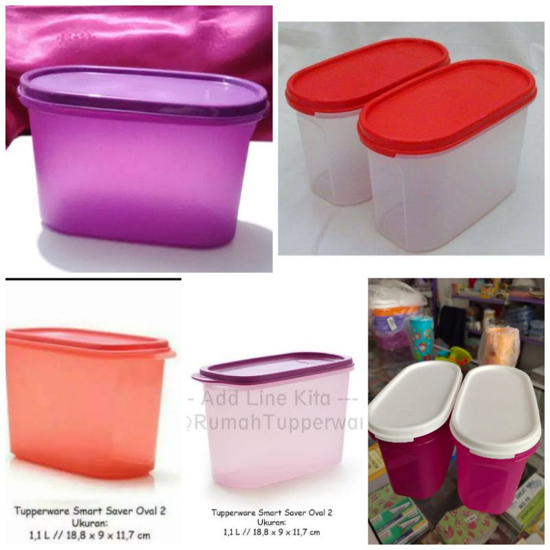 Jual smart saver oval 1,1 L tupperware toples susu gula | Shopee Indonesia