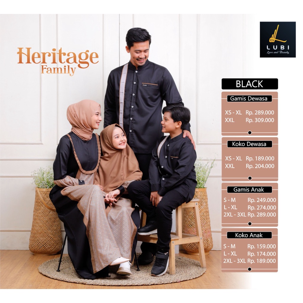 Jual SARIMBIT LUBI HERITAGE FAMILY (gamis & koko anak di etalase ...