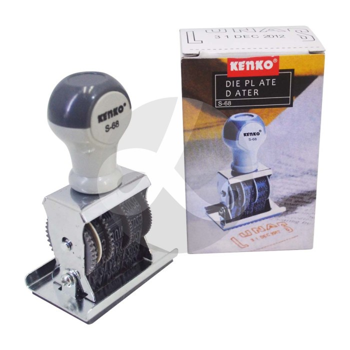 Jual STEMPEL LUNAS DAN TANGGAL KENKO S-68 STAMPLE S 68 STAMPEL ANGKA ...