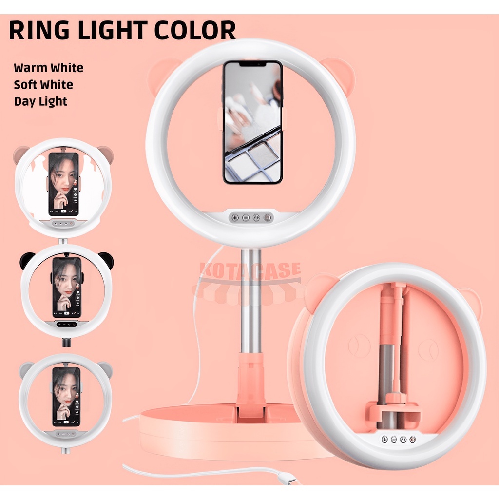 Jual G2 Stand Holder Led RIng Light 1.6M Untuk Konten Vlog Video ...