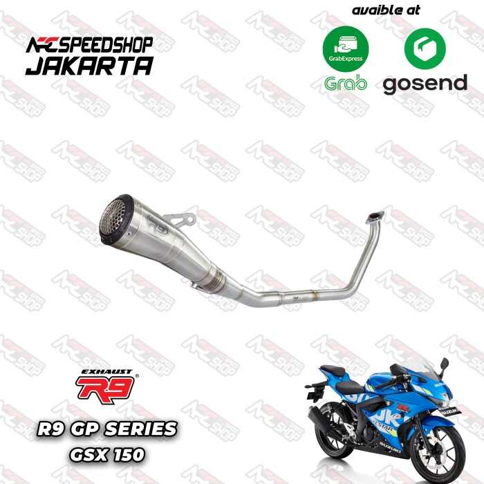 Jual Knalpot R9 GP SS Series GSX 150 Fullsystem | Shopee Indonesia