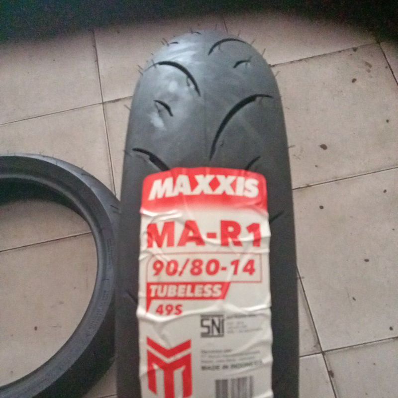 Jual ban maxxis MA-R1 ring 14 ukuran 90-80/14 soft compound | Shopee ...