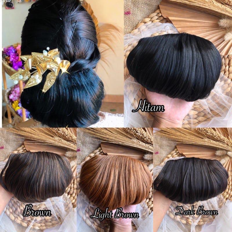 Jual sanggul modern// sanggul bali terbaru// rambut palsu/ hairdo ...