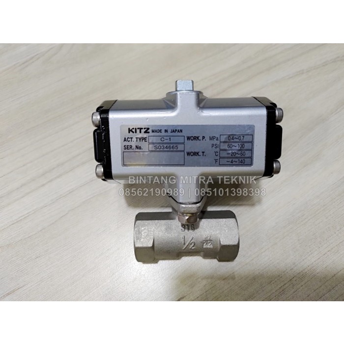 Jual BALL VALVE KITZ ACTUATOR C-UTE SS316 1/2" | Shopee Indonesia