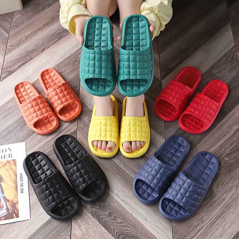 Jual Sandal Slop Rumah Kamar Mandi / Sendal Selop Polos Karet Empuk ...