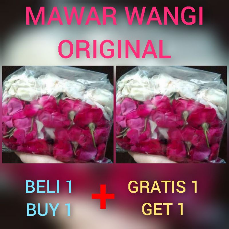 Jual bunga mawar tabur wangi (beli 1 gratis 1)kelopak mawar kampung ...