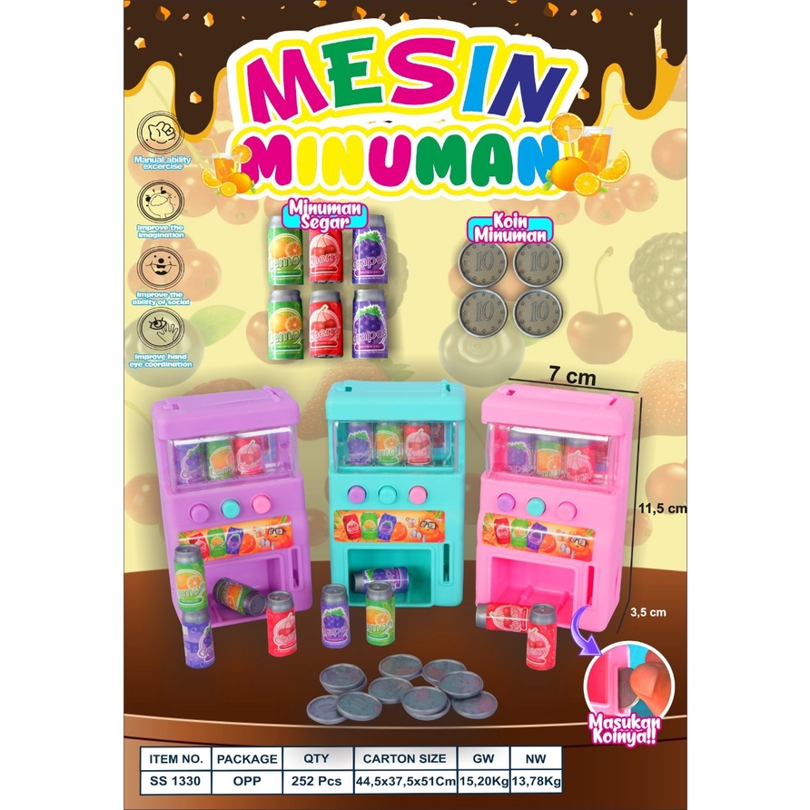 Jual DRINK VENDING MACHINE mainan mesin minuman Anak Funny Mini Drink ...