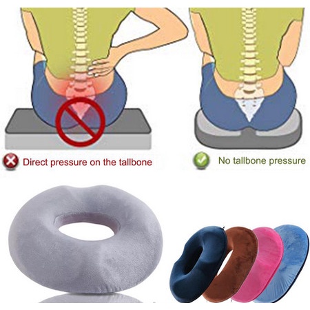 Jual Bantal Bantal Duduk Orthopedic Hemorrhoid Bentuk Donat Untuk Ibu ...