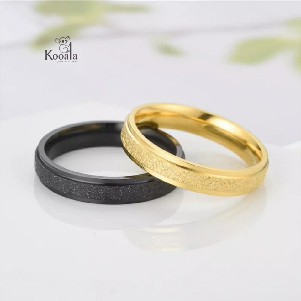 Jual Cincin Stainless Model Pasir Tahan Karat I Cincin Couple Pria dan ...
