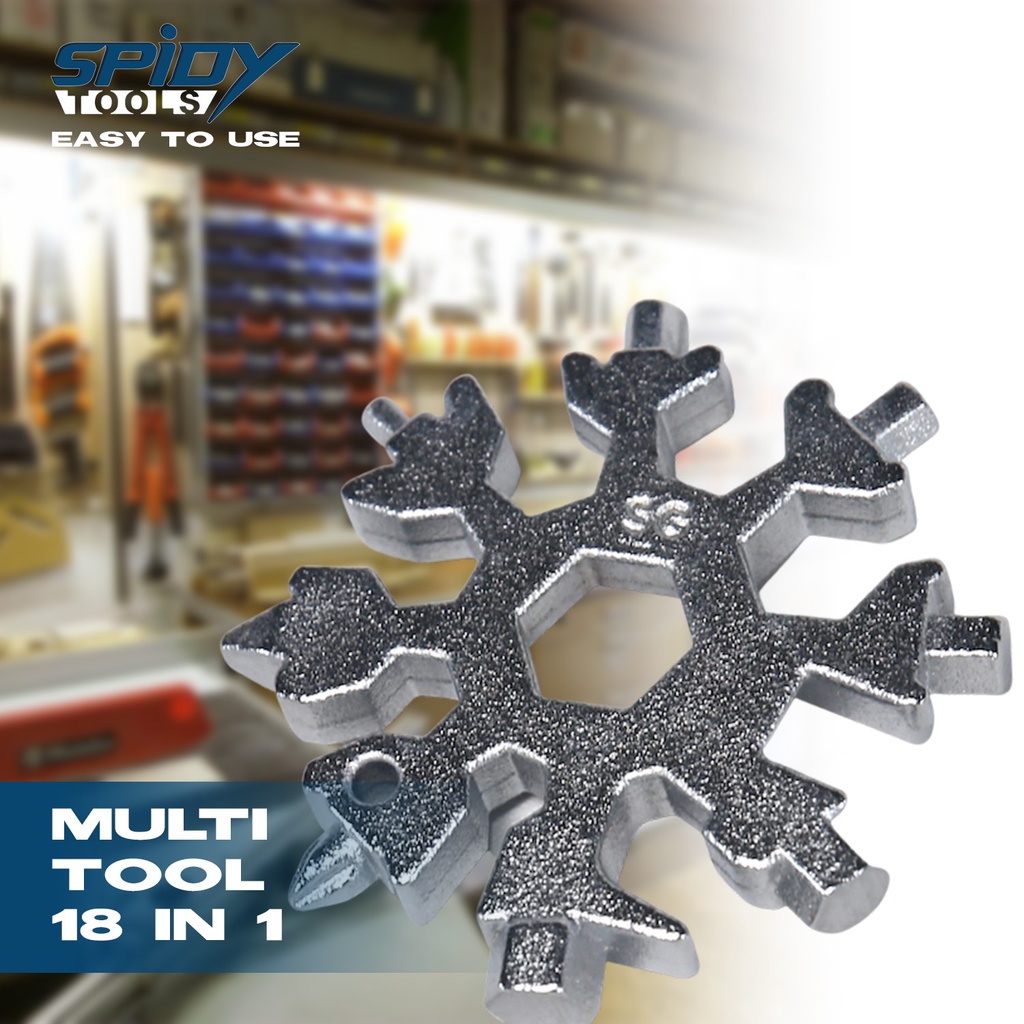 Jual Spidy Kunci Salju L Ring Obeng Seba Guna Multi Tool 18 in 1 Snow ...