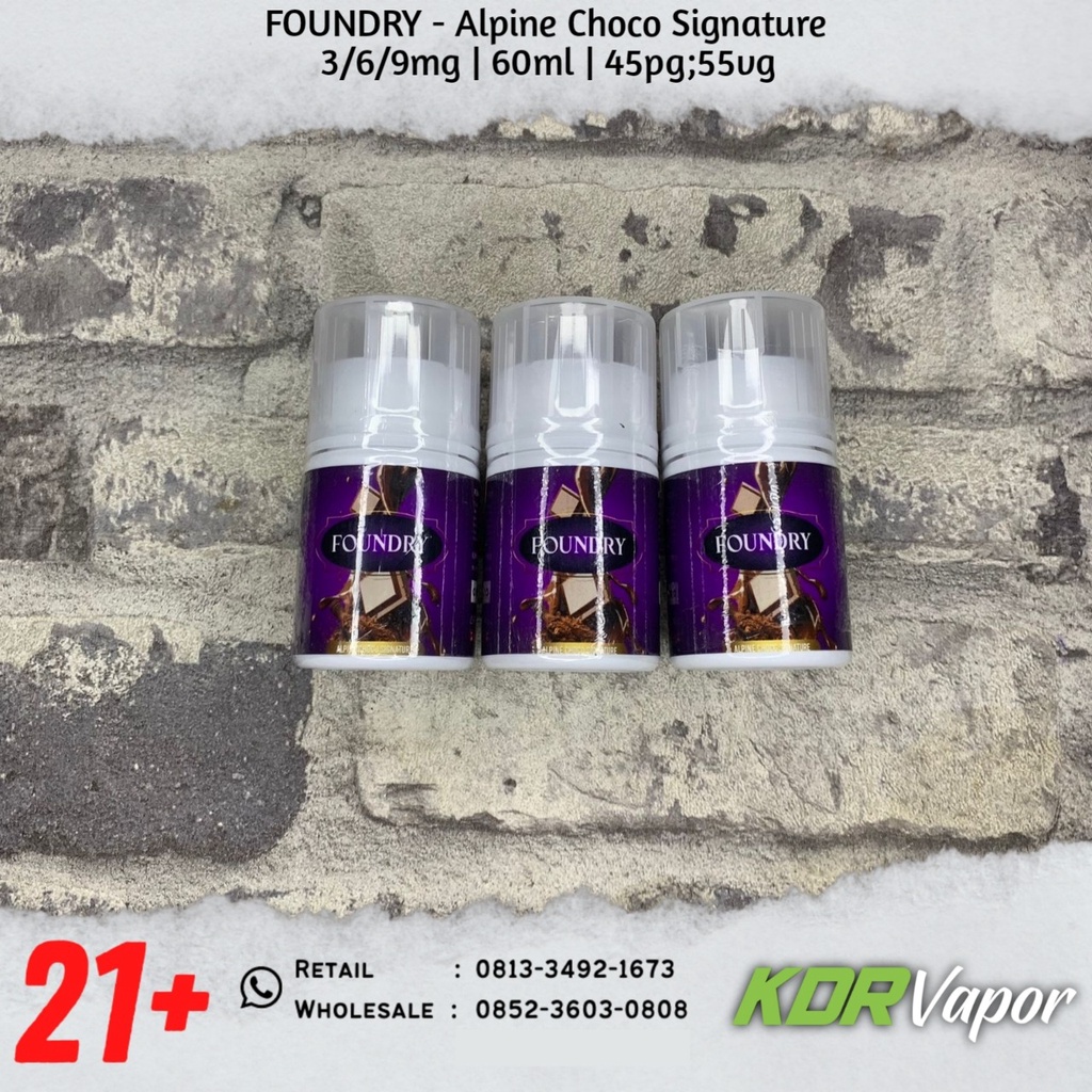 Jual Foundry 60ML 3MG 6MG 9MG Cukai 2022 Alpine Choco Signature by VSS ...