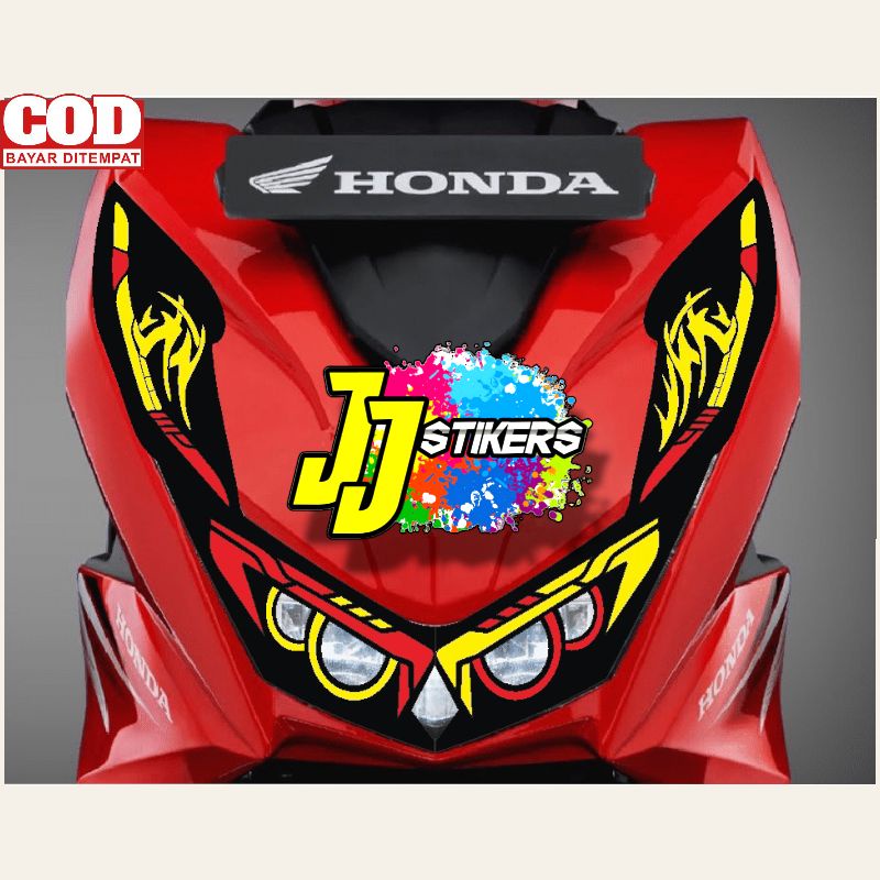 Jual sticker stiker lampu mata dan alis beat deluxe cbs iss 2020 sampai ...