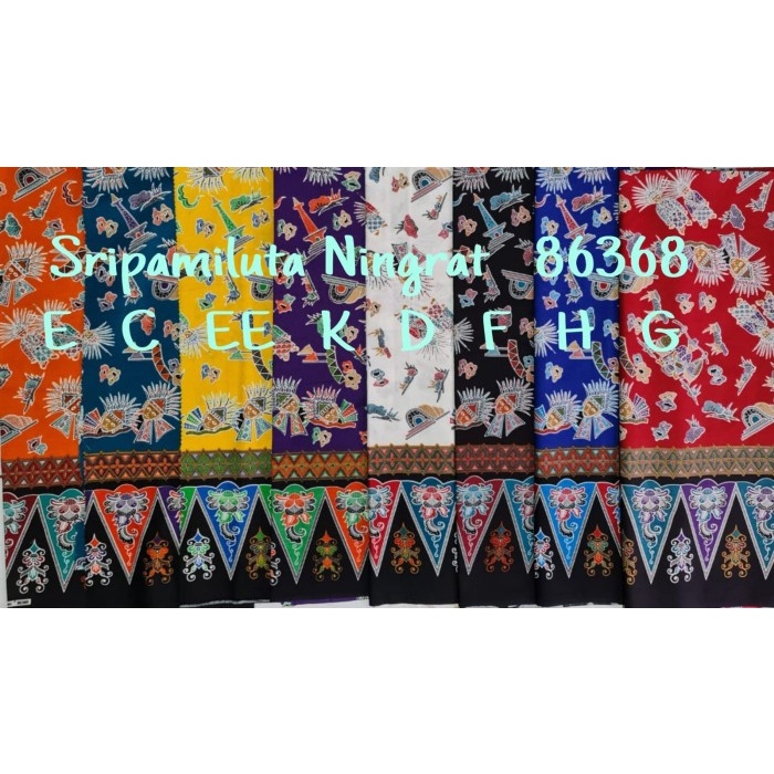Jual Kain Kain Batik Katun Halus Meteran Merek Sripamiluta Ningrat ...