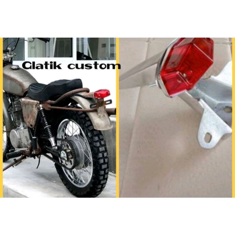Jual pangkon stoplamp BSA cb monkey custom pangkon stop lamp DT kodok ...
