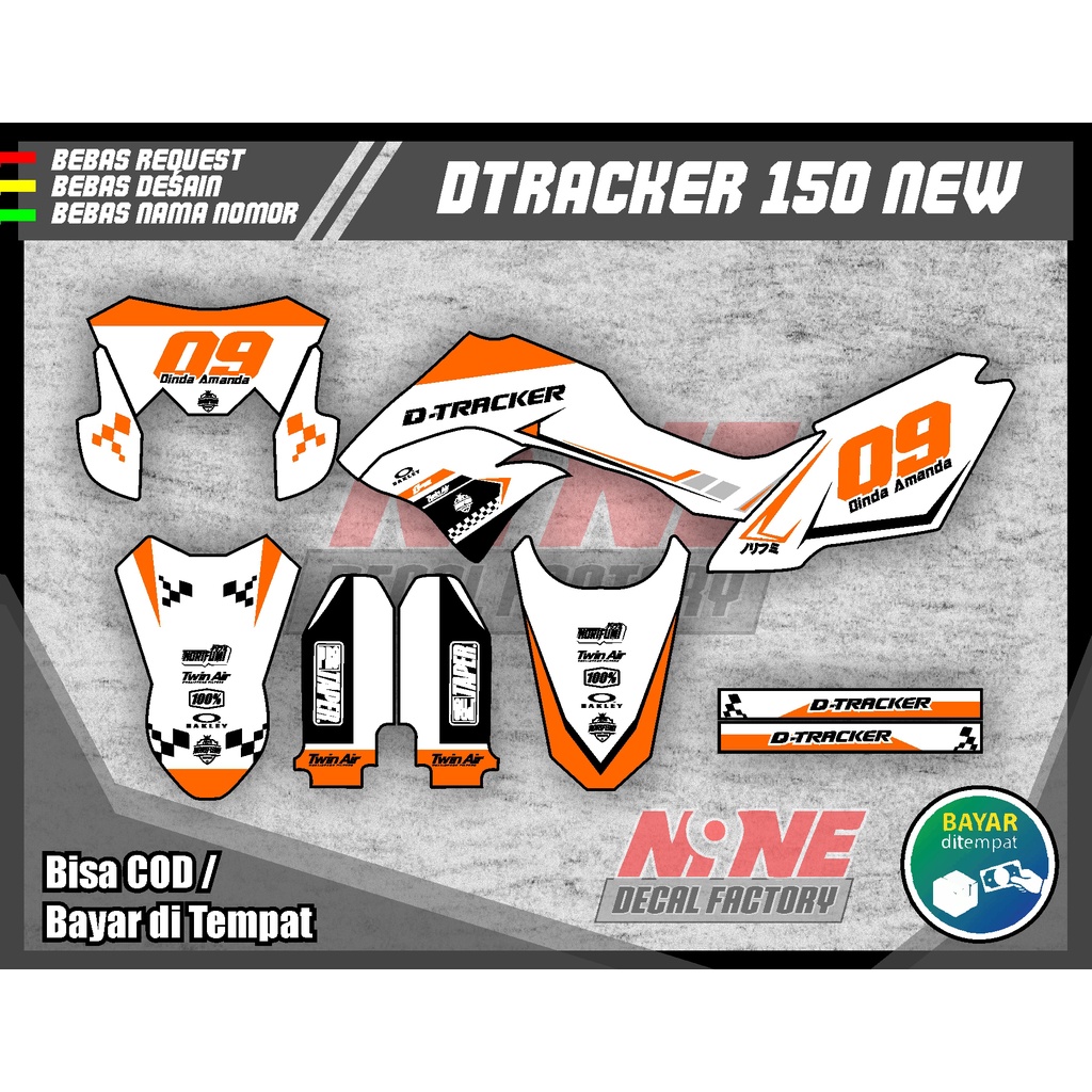 Jual DECAL STICKER MOTOR DTRACKER NEW 150 FULLBODY - DEKAL STIKER D ...