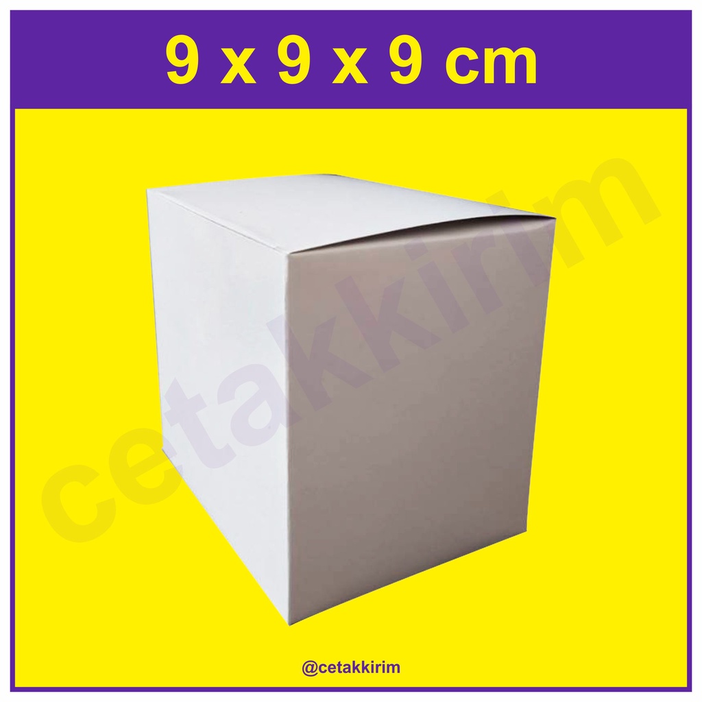 Jual Box Ivory 270gr Custom 9x9x9cm Murah | Shopee Indonesia