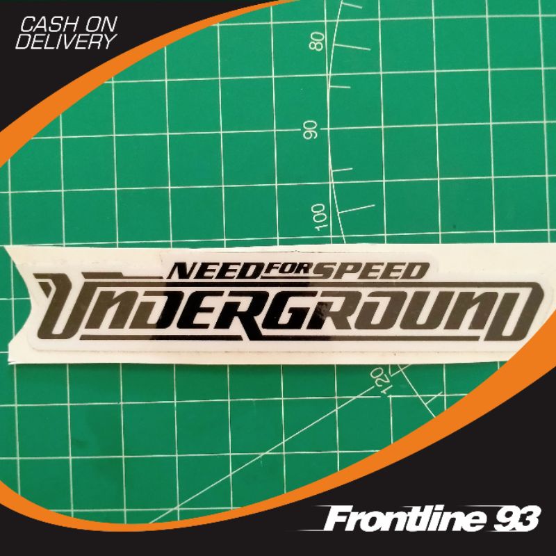 Jual Sticker Print n Cut NFS UNDERGROUND laminasi glossy stiker racing ...