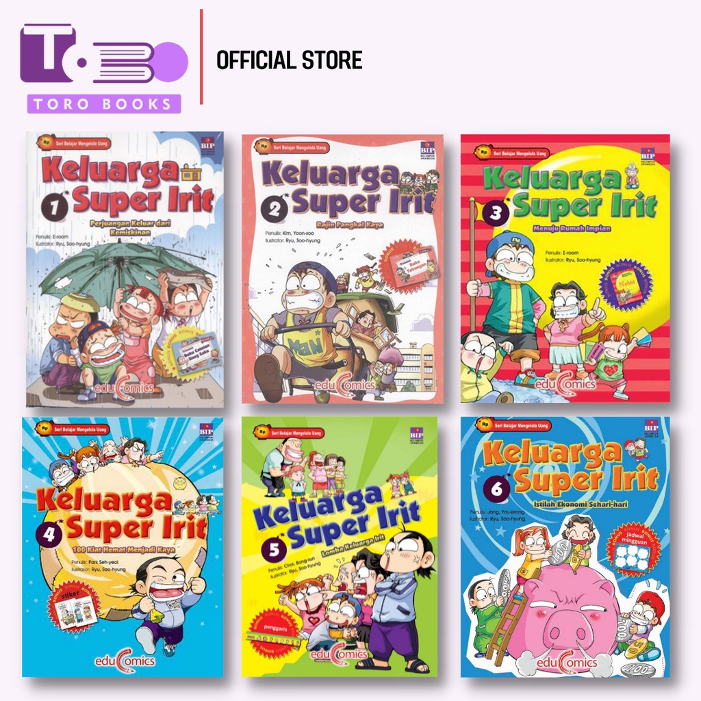 Jual Buku EDUCOMICS : KELUARGA SUPER IRIT ( vol 1-39) | Shopee Indonesia