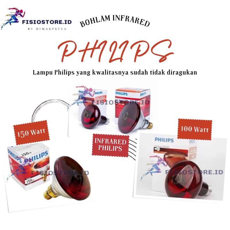 Jual Lampu Infrared Philips / Bola lampu Philips / Bohlam lampu ...