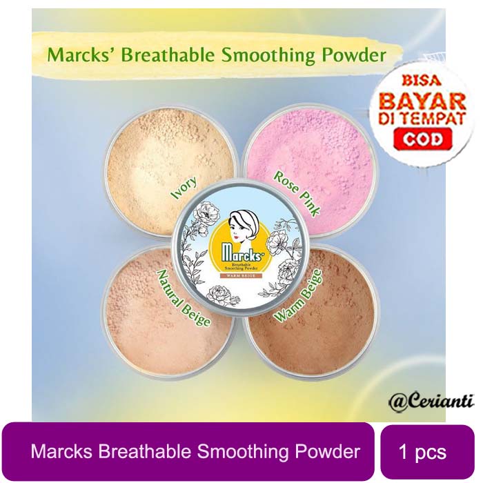 Jual Marcks Breathable Smoothing Powder | Warm Beige | Pink | Ivory ...