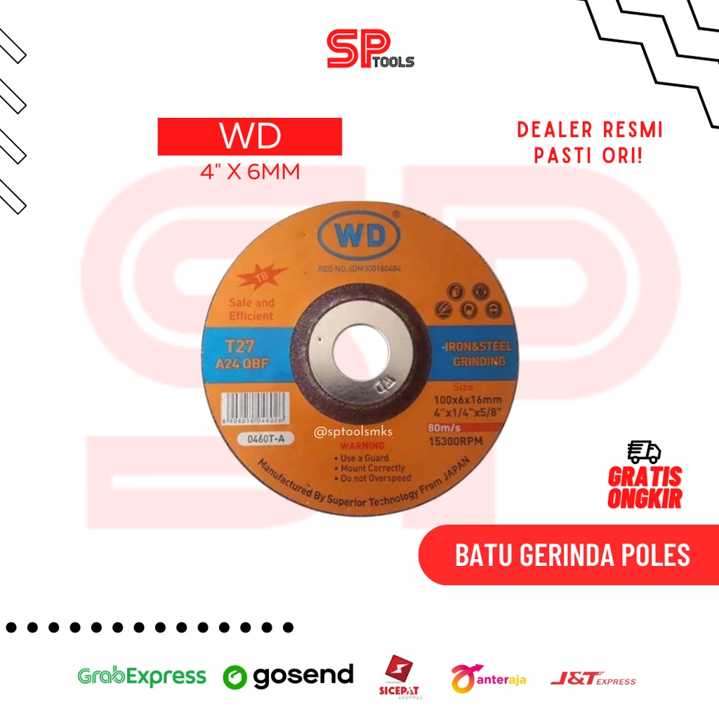 Jual BATU GERINDA GURINDA POLES / SLEP 4" / 4 INCH / 4X6 MM WD | Shopee ...
