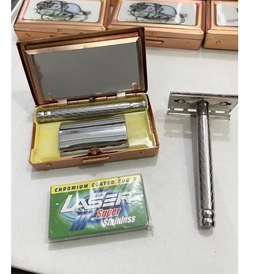 Jual One and Only alat cukur + cermin box 3D FREE SILET / alat pencukur kumis / cukur bulu box ...