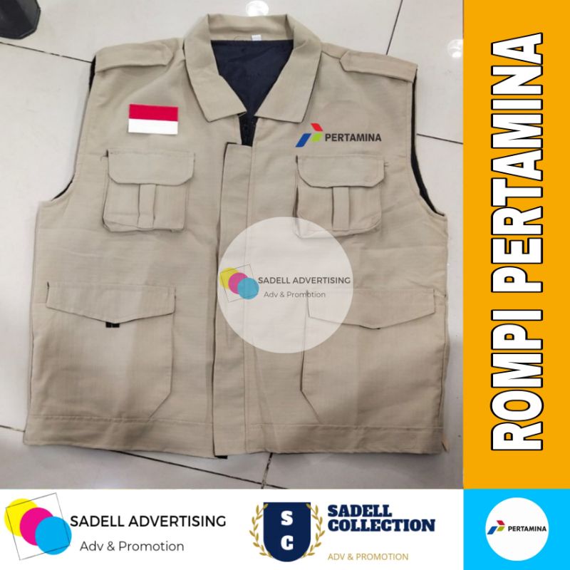 Jual Rompi Pertamina Rompi Safety Pertamina Krem | Shopee Indonesia