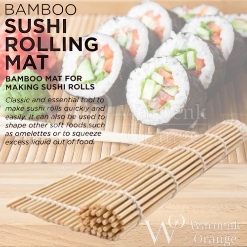 Jual Bamboo Sushi Roll Mat / Gulungan Sushi Bambu | Shopee Indonesia