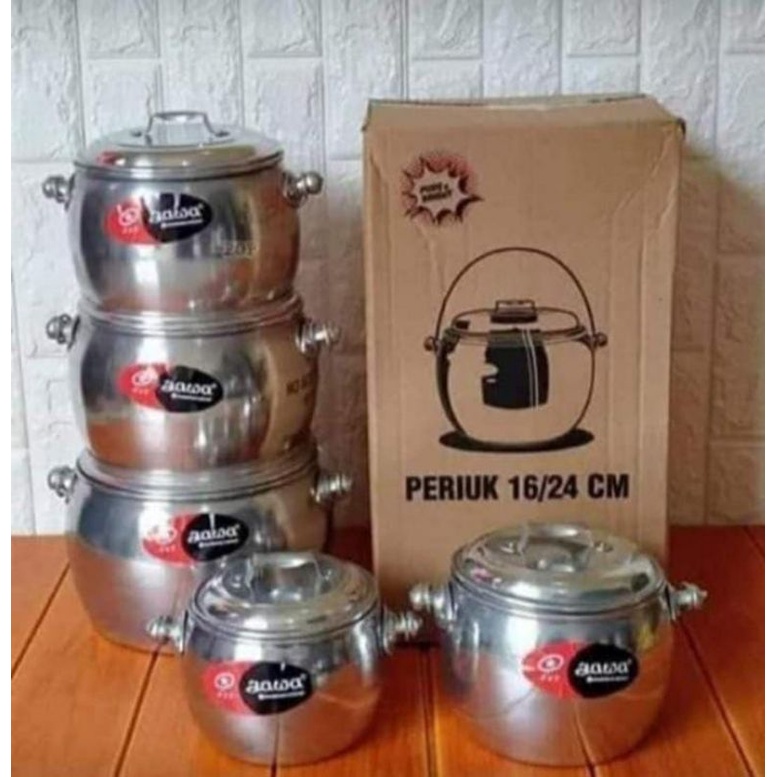 Jual PERIUK JAWA 5PCS | periuk jawa 16-24cm | Shopee Indonesia