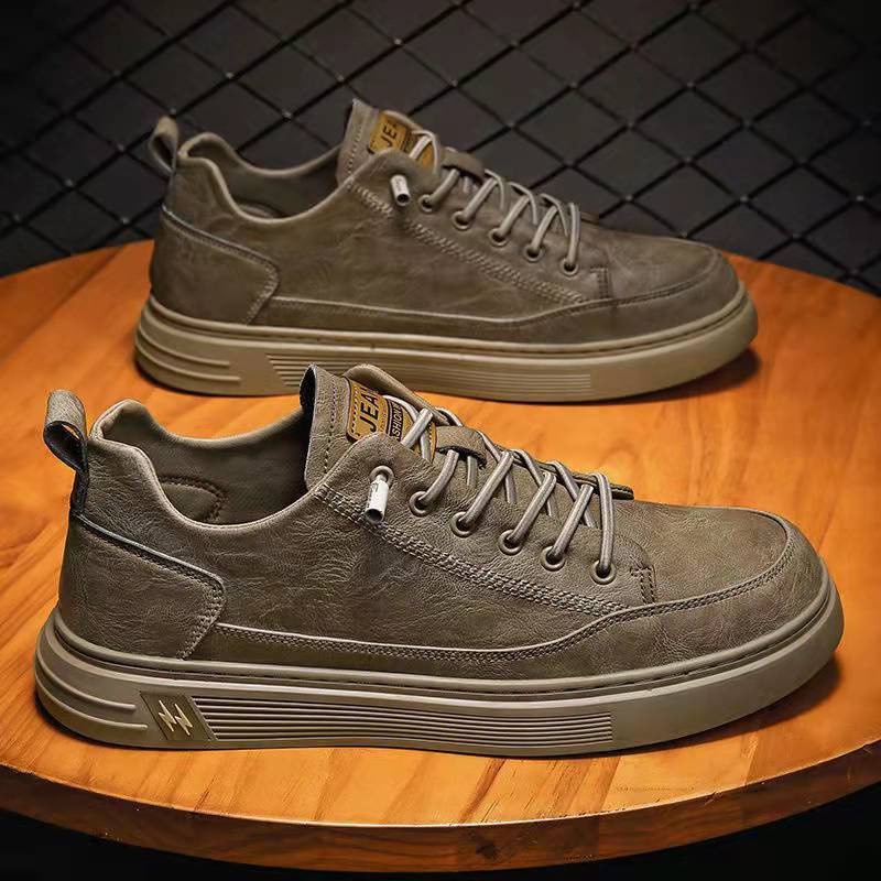 Jual Sepatu sneakers model kulit terbaru VERIO BR-567 sepatu hitam ...