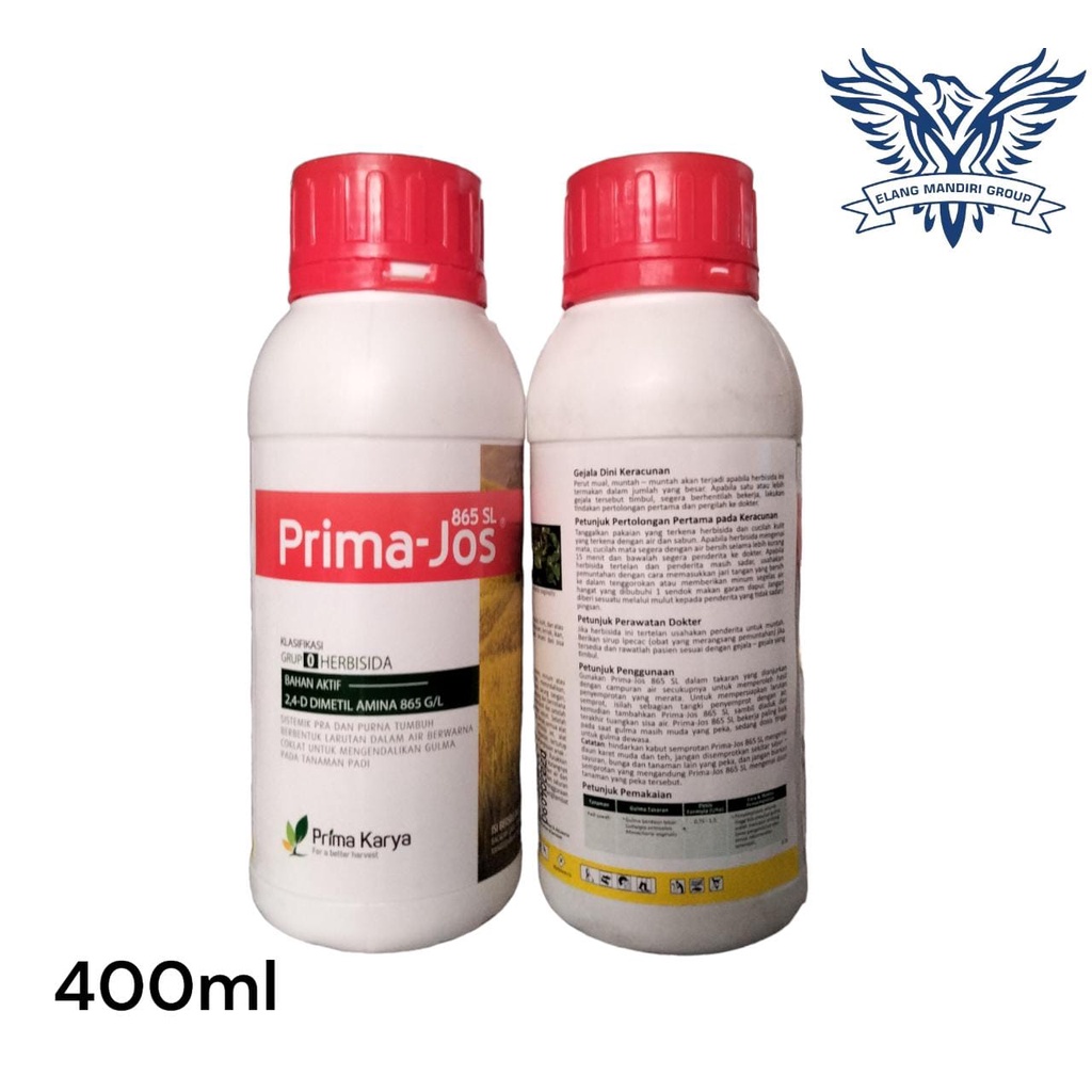 Jual Prima Jos 865 SL 400ml Herbisida Selektif 2,4-D Dimetil amina DMA ...