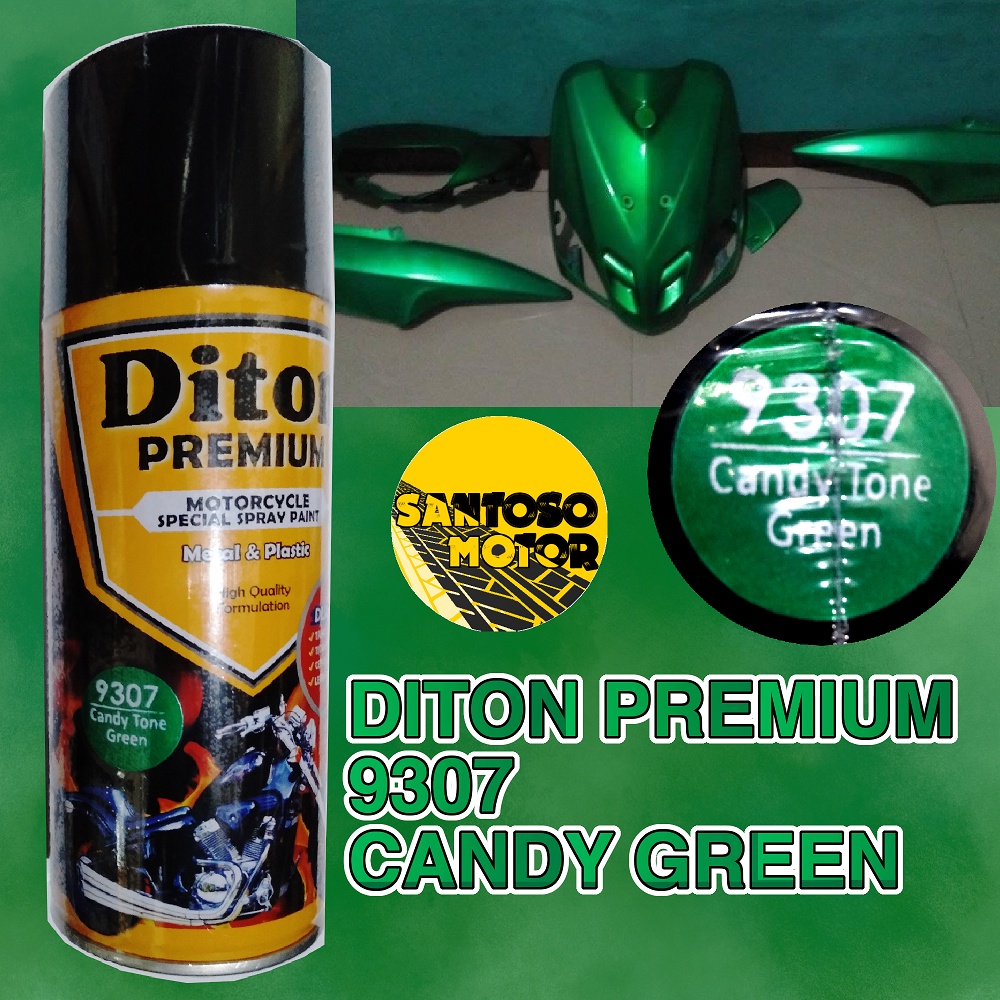 Jual Diton Premium 9307 Candy Green Hijau Tua Cat Semprot Premium ...