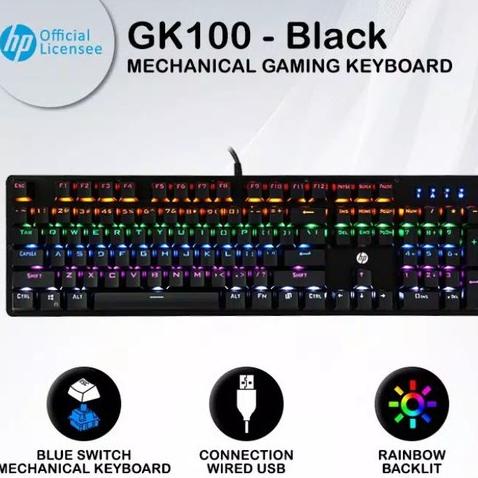 Jual HP GK100 Gaming Mechanical Keyboard | Shopee Indonesia
