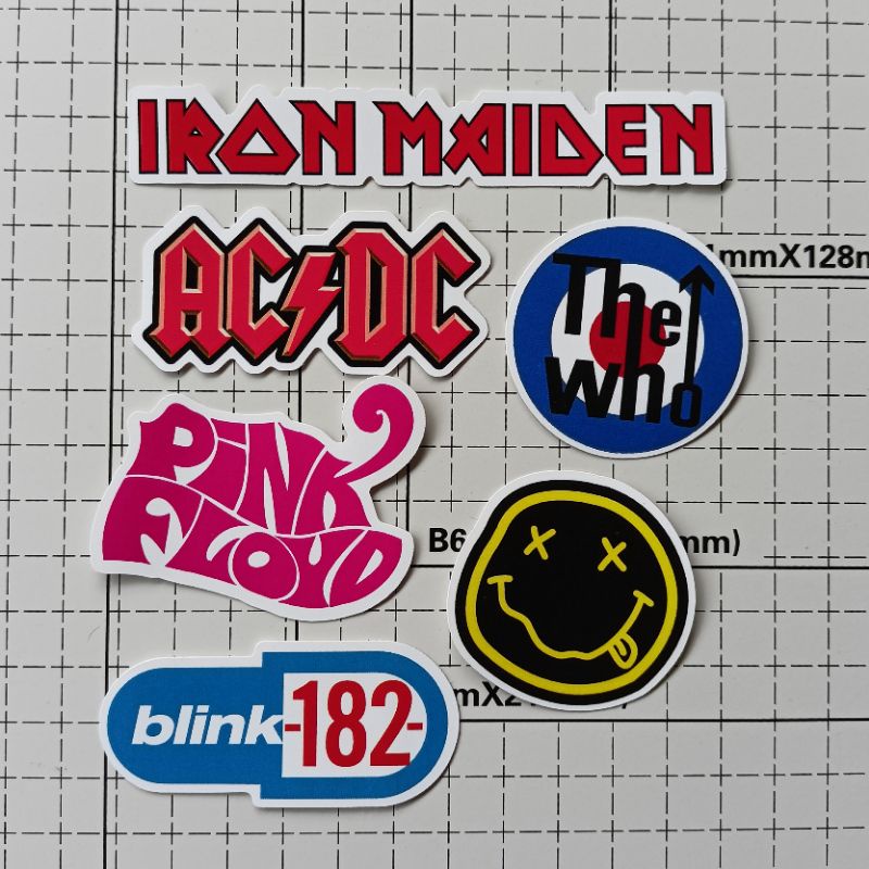 Jual Sticker Pack Band Logo by Gigglestickers | Shopee Indonesia