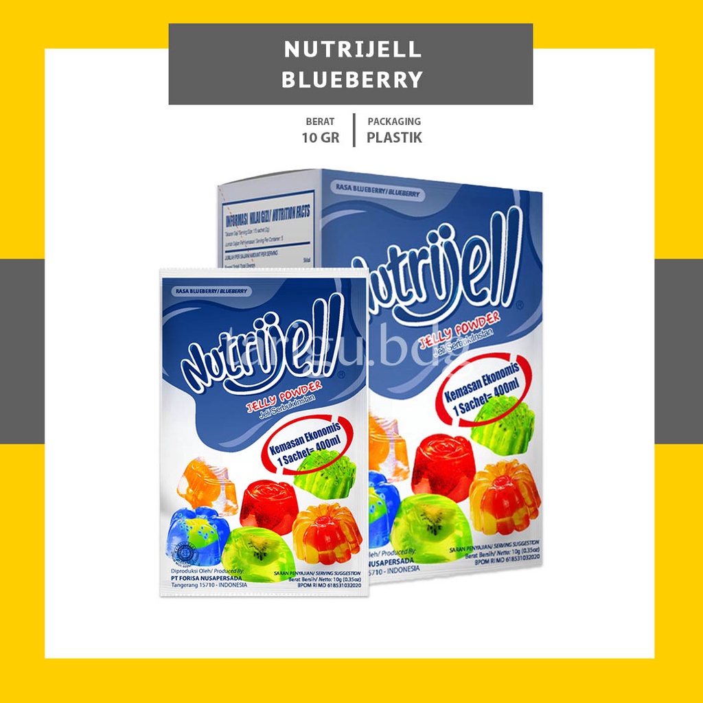 Jual NUTRIJELL JELLY POWDER 10G - JELLY POWDER PUDING JELI SERBUK ...