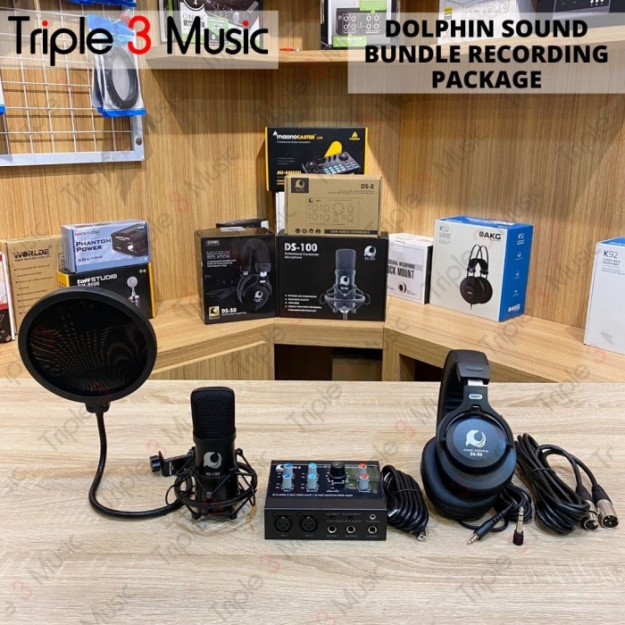 Jual Paket Recording Dolphin Sound DS2 STUDIO Bundle Recording package | Shopee Indonesia