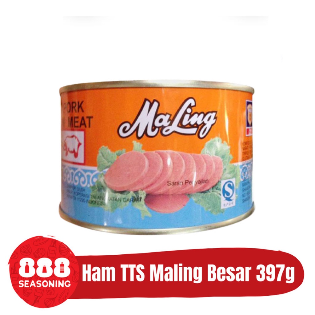 Jual Ham TTS Maling Ma Ling Besar Pork Luncheon Meat Non Halal 397g ...