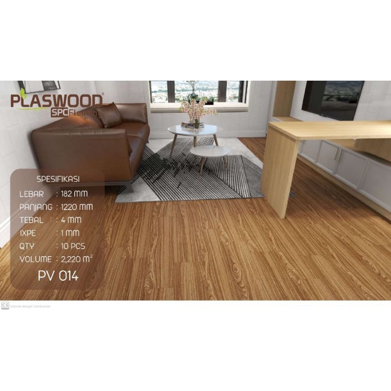 Jual (PAKET TERPASANG) SPC vinyl Flooring tebal 5mm | Vinyl Spc Terbaru ...