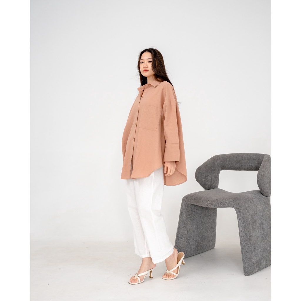 Jual SEMINGGU - Asa Linen Shirt | Shopee Indonesia