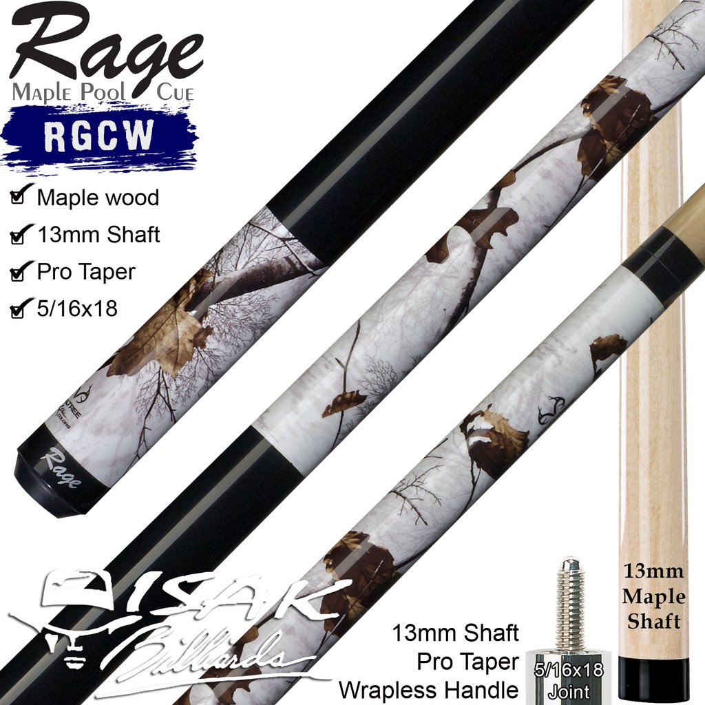 Jual Rage RGCW Pool Cue - 13 mm Maple Billiard Stick Stik Biliar ...