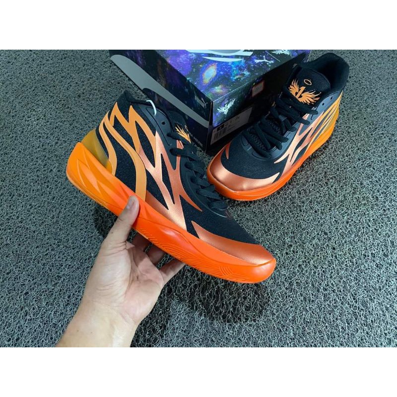 Jual SEPATU BASKET PUMA MB 02 BLACK RED | Shopee Indonesia