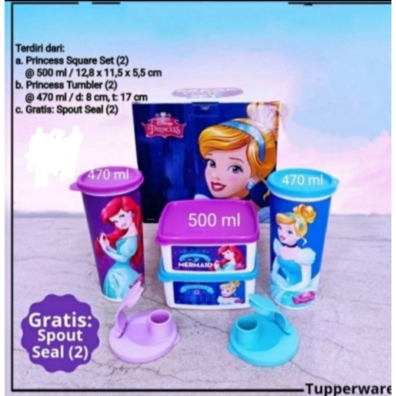 Jual Tupperware Disney princess Break Time | Shopee Indonesia