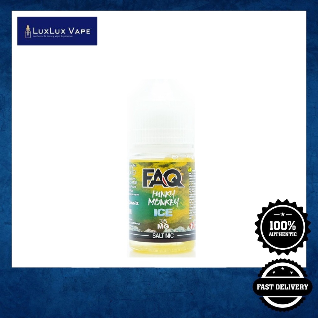Jual FUNKY MONKEY ICE SALT NIC 30ML AUTHENTIC by EJM | Shopee Indonesia