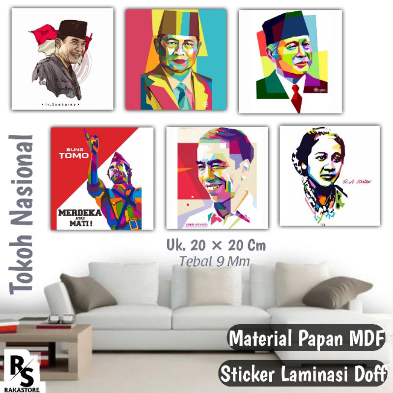 Jual Poster Pahlawan Nasional/ Tokoh Nasional/ Hiasan Dinding/ Dekorasi ...
