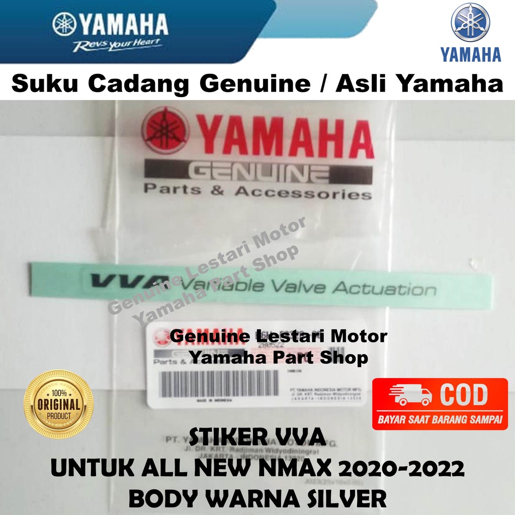 Jual Stiker Logo Emblem VVA Variable Valve Actuation Body Silver Motor ...