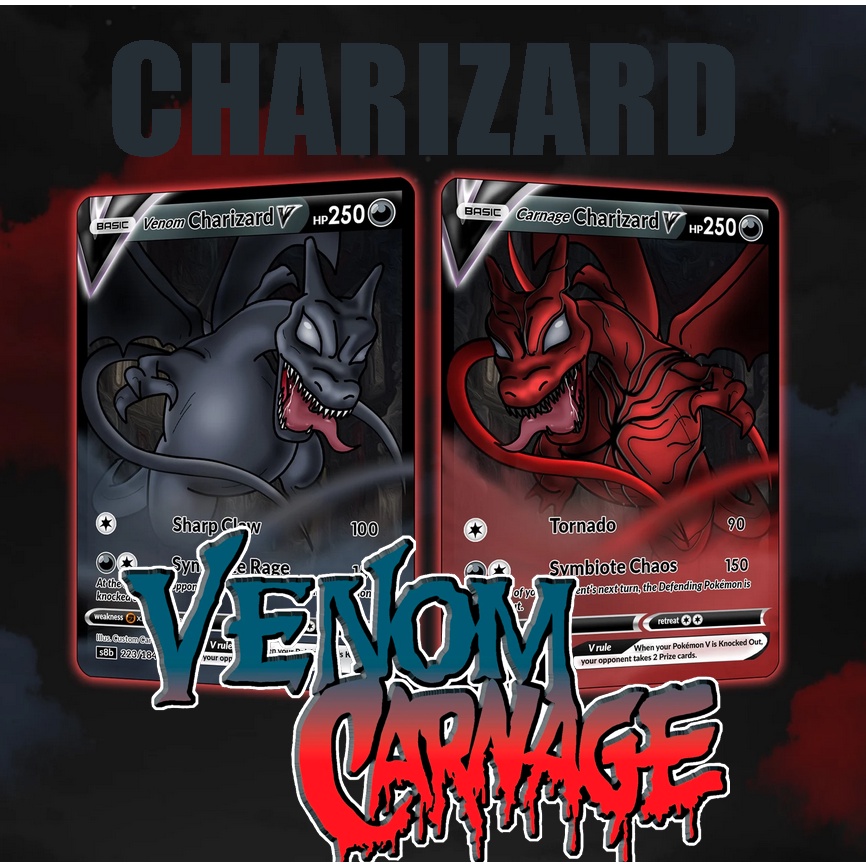 Jual KARTU POKEMON TCG HOLOGRAM VENOM CARNAGE CHARIZARD ENGLISH VERSION ...