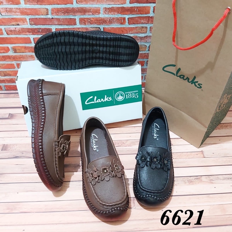 Jual TERMURAH Sepatu Clarks 6621 Flat / RG-6621 / Clark / Sepatu Kerja ...