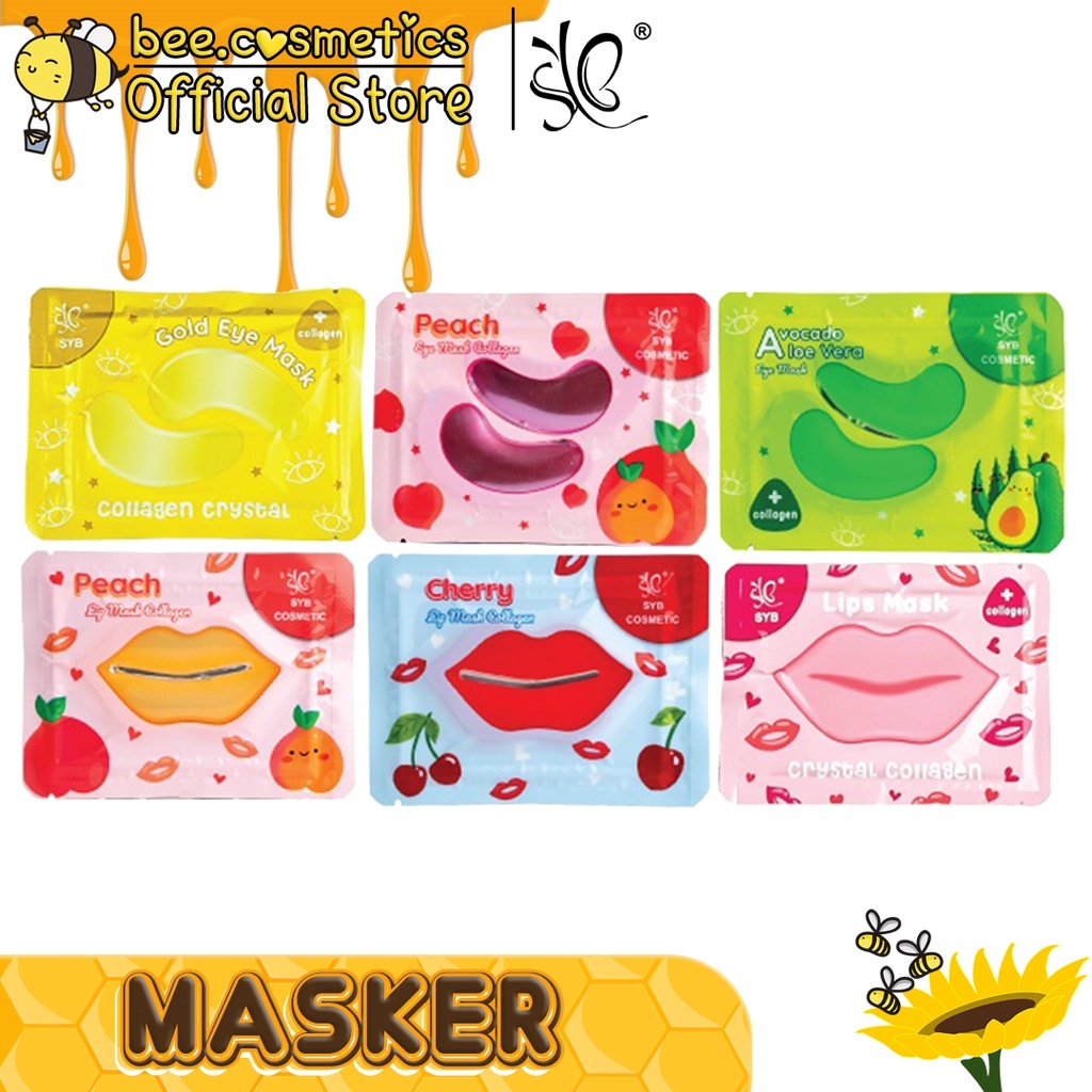 Jual SYB MASKER COLLAGEN SERIES ( MASKER MATA / MASKER BIBIR ) | Shopee ...