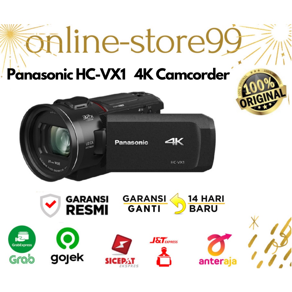 Jual Panasonic HC-VX1 4K HD Camcorder garansi resmi | Shopee Indonesia