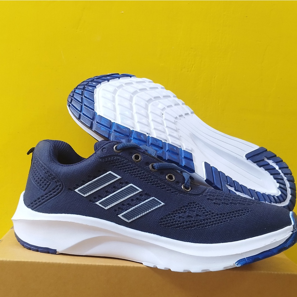 Jual Adidas Sepatu Olahraga Sepatu Lari Sepatu Running Pria Wanita Ringan Dan Nyaman - Navy ...